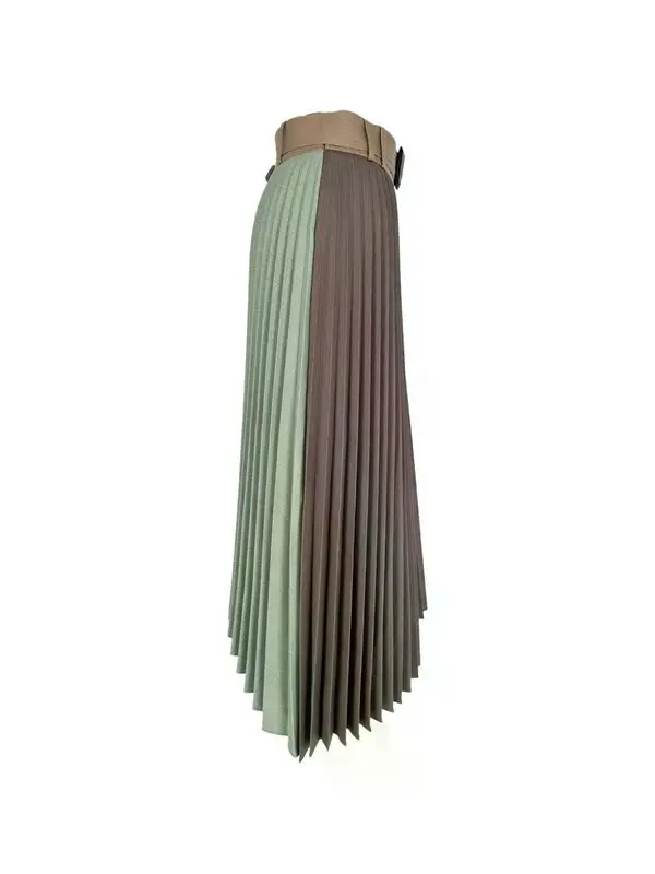 Andersson Bell 2021 Pleated Midi Skirt - Brown
