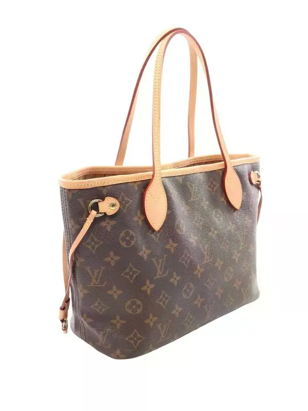 LOUIS VUITTON Monogram Neverfull Pm Tote Bag - Brown