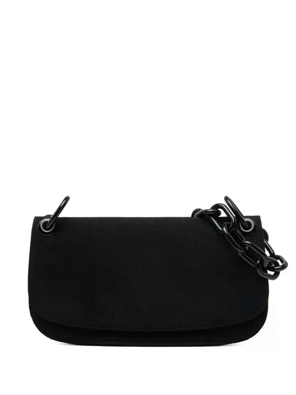 Prada Tessuto Swing Chain Shoulder Bag - Black