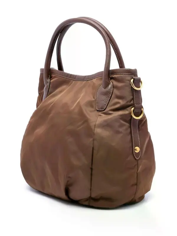 Prada 2000-2013 Vitello Daino Trimmed Tessuto Satchel