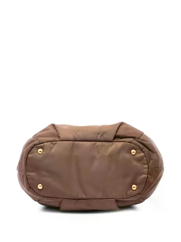 Prada 2000-2013 Vitello Daino Trimmed Tessuto Satchel
