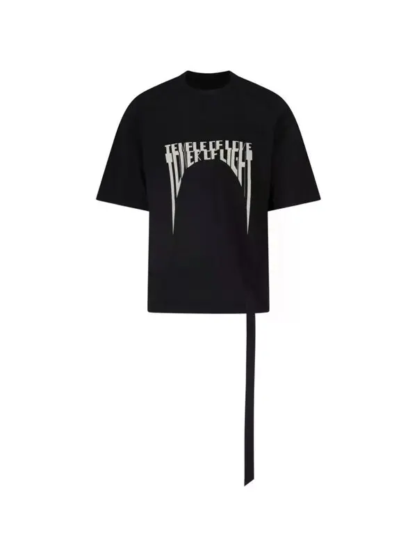 Rick Owens Porterville Graphic-print Hanging-strap T-shirt - Black
