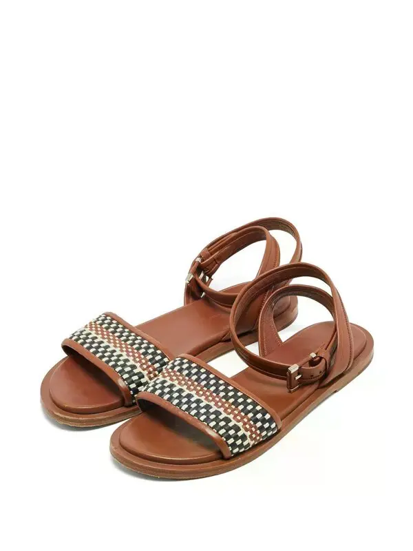Loro Piana Woven Leather Sandals