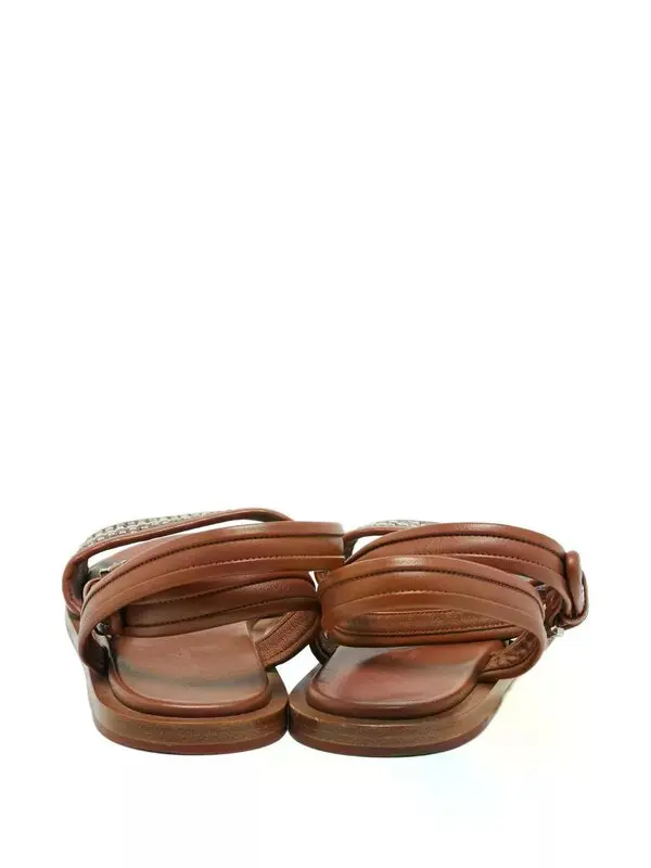 Loro Piana Woven Leather Sandals