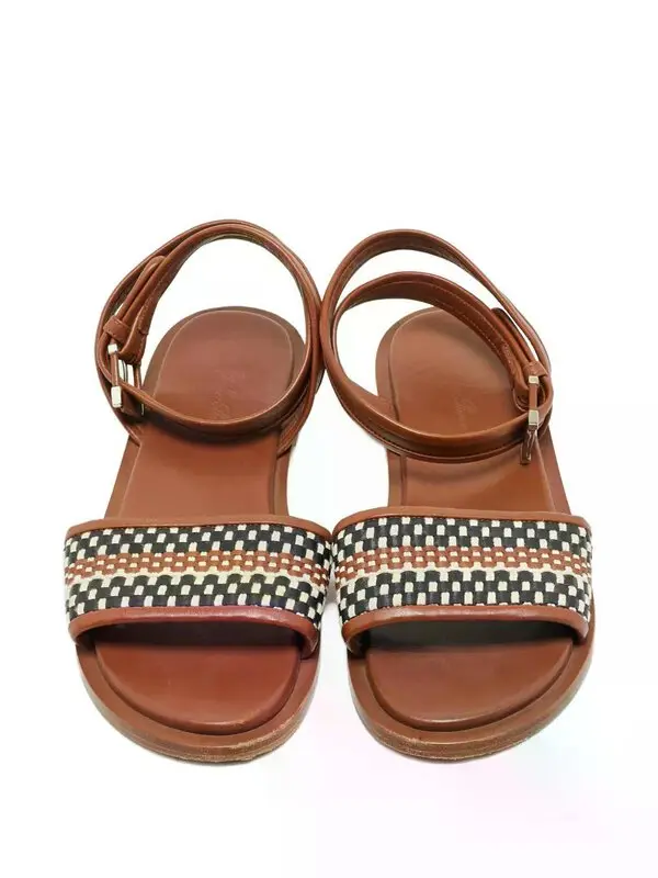 Loro Piana Woven Leather Sandals