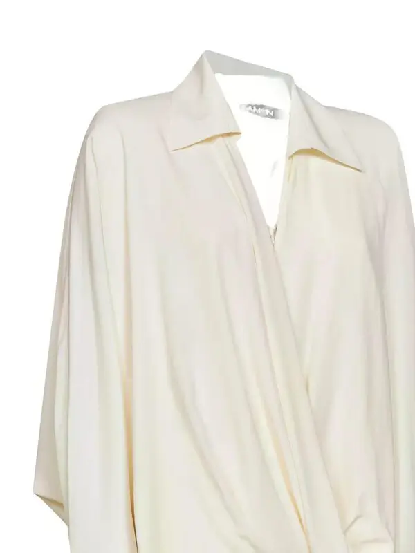 Amen Wrap-front Asymmetric Shirt
