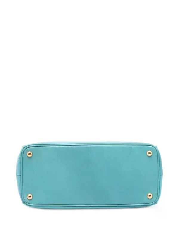 Prada 2010-2026 Medium Saffiano Lux Galleria Double Zip Satchel