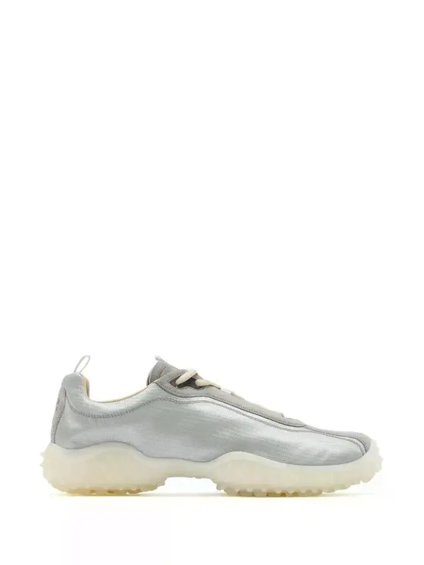Miu Miu Bubble Technical-fabric And Suede Sneakers - Grey