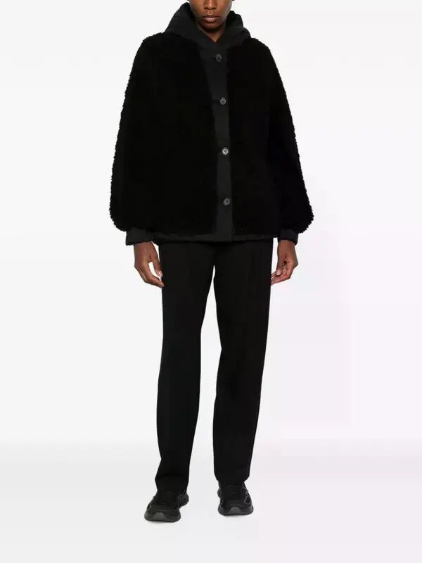 MACRON Reversible Faux-shearling O.n.e. Sweater - Black
