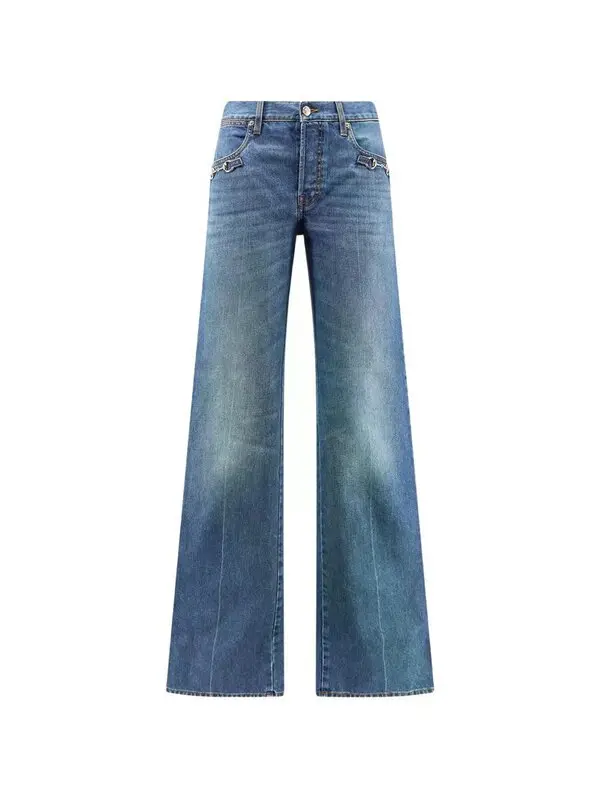 Gucci Horsebit Flared Jeans - Blue