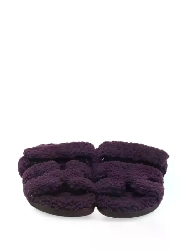 Hermès Chypre Shearling Sandals