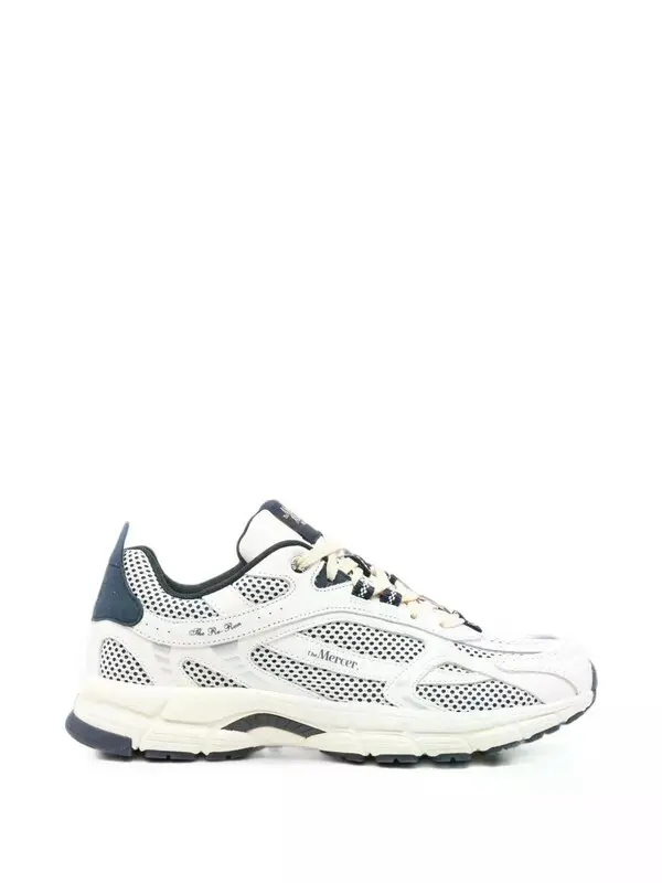 THE MERCER BRAND The Re-run Panelled Mesh Sneakers - White