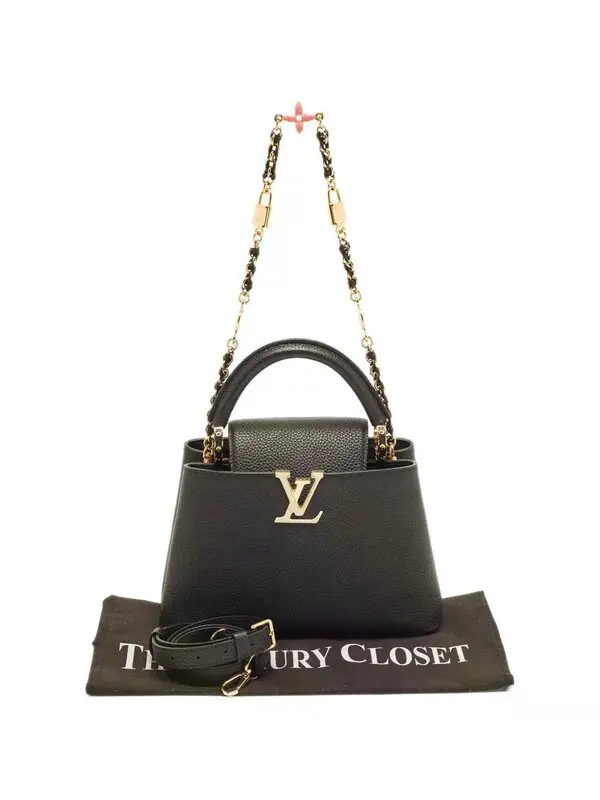 LOUIS VUITTON Capucines Bb Tote Bag - Black