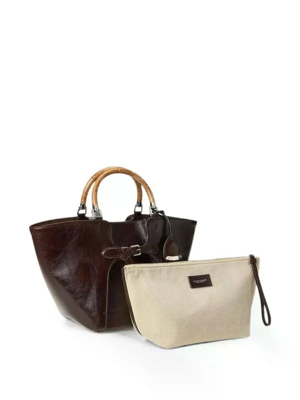 Polo Ralph Lauren Bamboo-handle Buckled Tote Bag