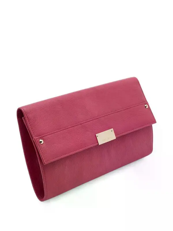 JIMMY CHOO Reese Grained Leather Clutch Bag