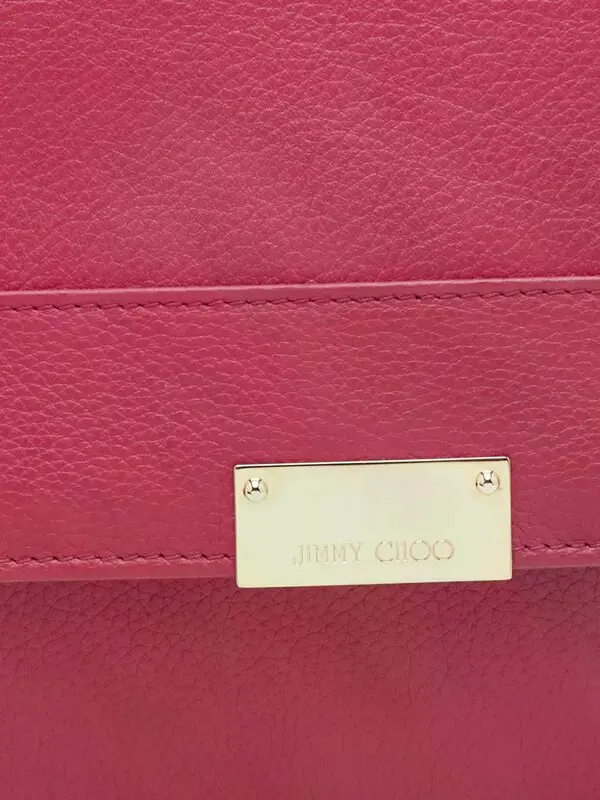 JIMMY CHOO Reese Grained Leather Clutch Bag