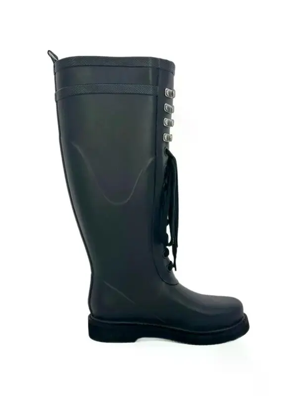 Off-White 2019 Lace-up Knee-high Boots - Black