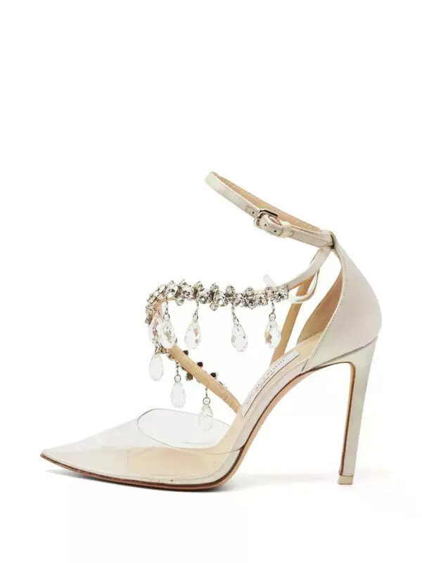 JIMMY CHOO Victoria Crystal Embellished Pumps