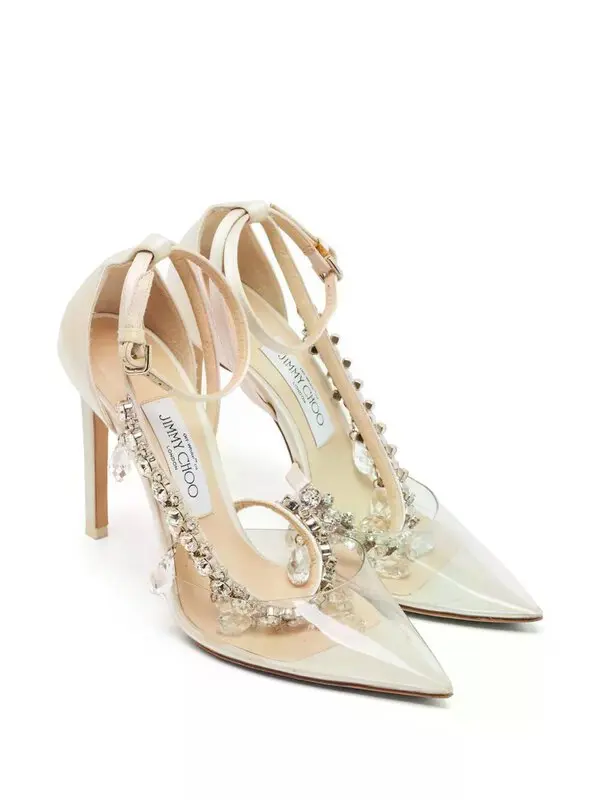 JIMMY CHOO Victoria Crystal Embellished Pumps