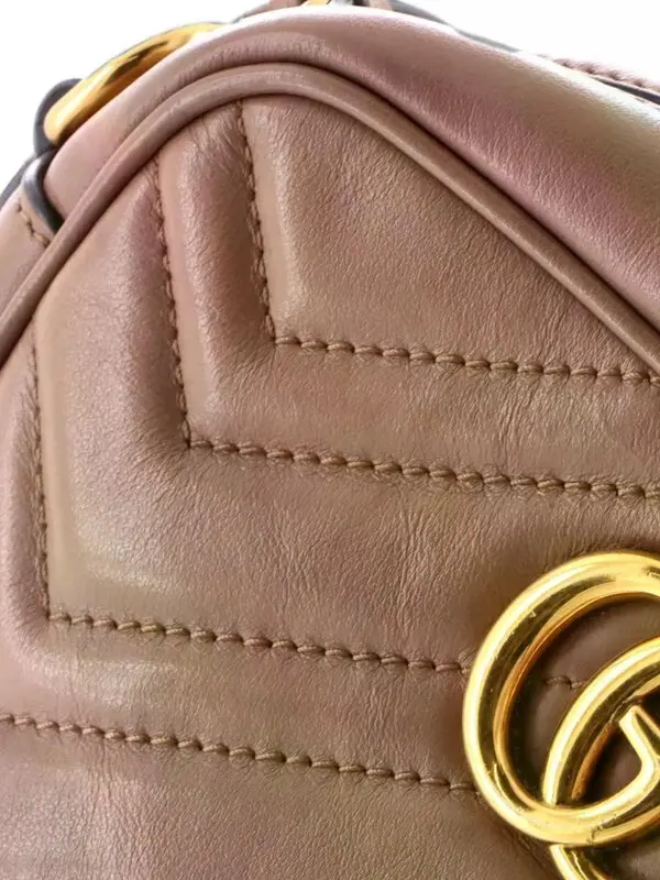 Gucci Matelassé Leather Mini Shoulder Bag - Neutrals