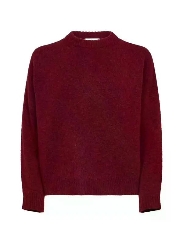 Max Mara Ribbed Crew-neck Sweater - Red