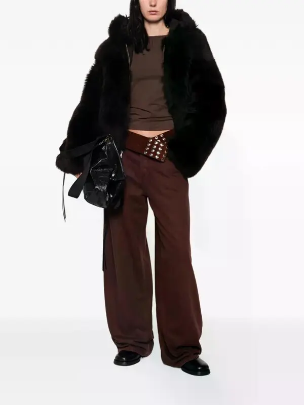 HAIKURE Wide-leg Jeans - Brown