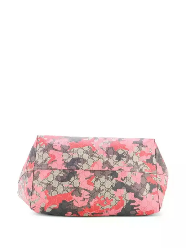 Gucci Gg Camouflage Coated Canvas Large Tote Bag