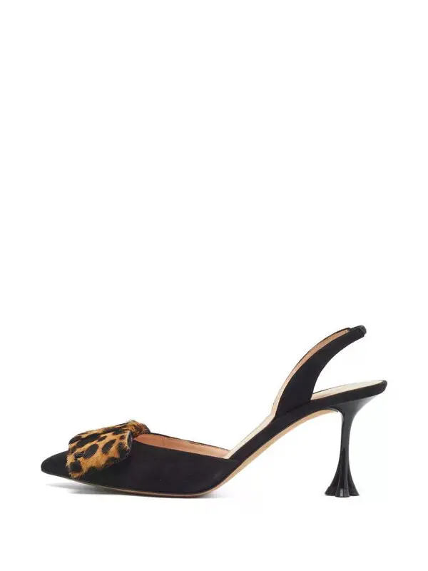 LOUIS VUITTON Blossom Calf-hair Pumps - Black