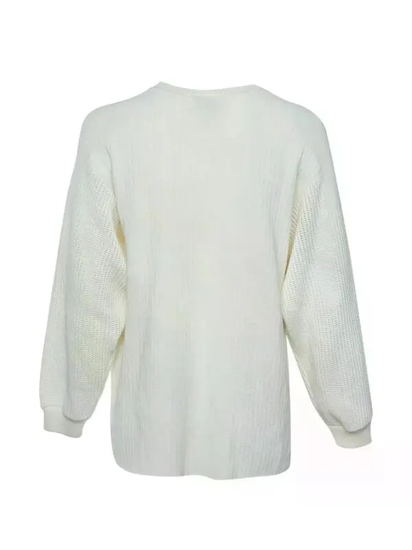 LOUIS VUITTON Waffle-knit Chain-link Sweater