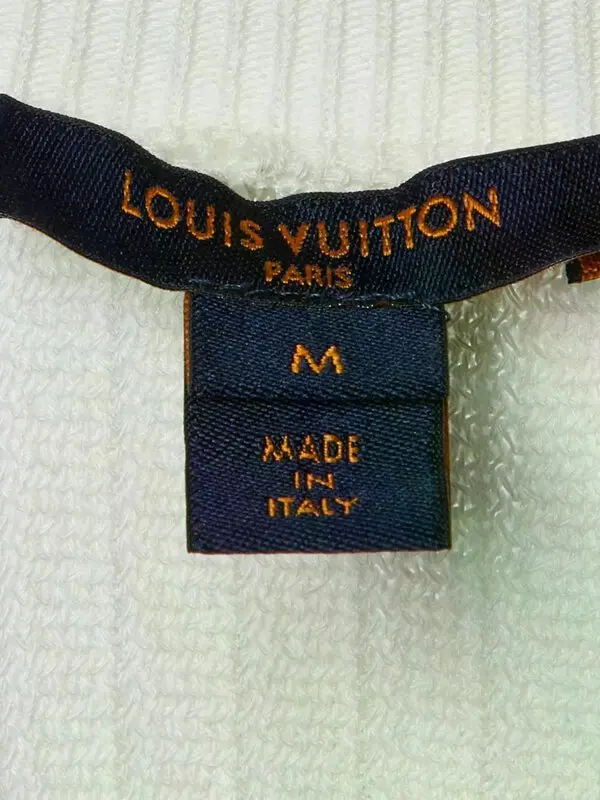 LOUIS VUITTON Waffle-knit Chain-link Sweater