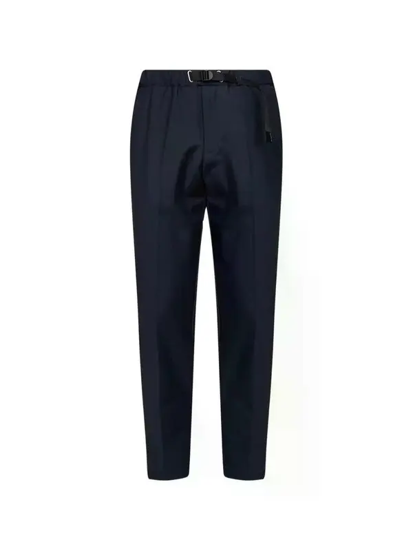 WHITE SAND Belted Pleated Trousers