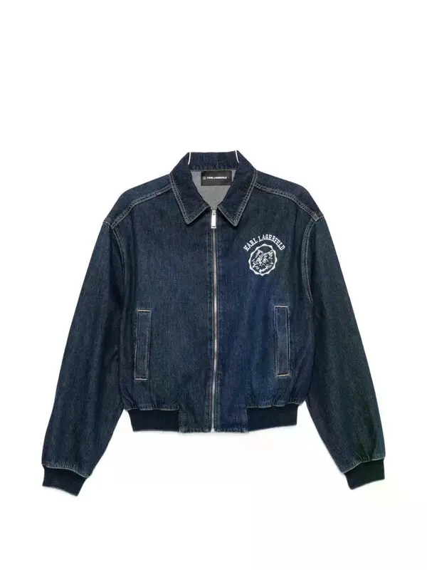 Karl Lagerfeld Ikon Zip-up Jacket - Blue