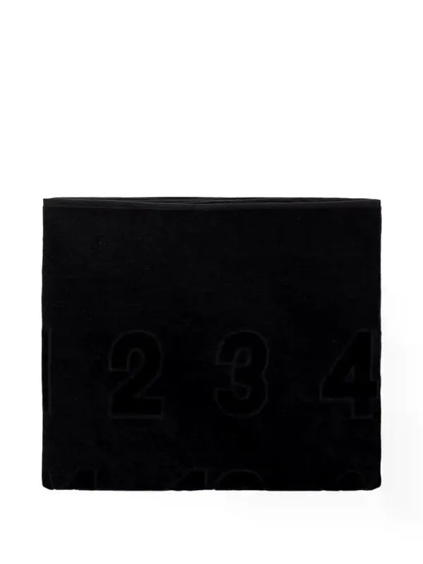 MAISON MARGIELA Numeric Logo-embossed Beach Towel