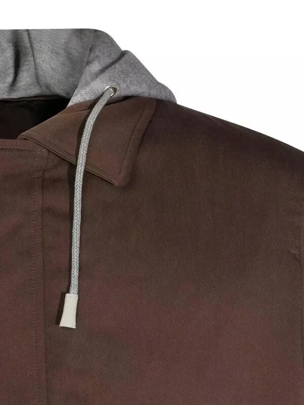 Eleventy Silk Hooded Jacket