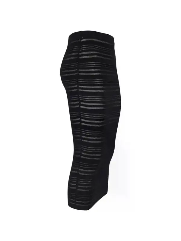 ANDREĀDAMO Ribbed-knit Maxi Skirt - Black