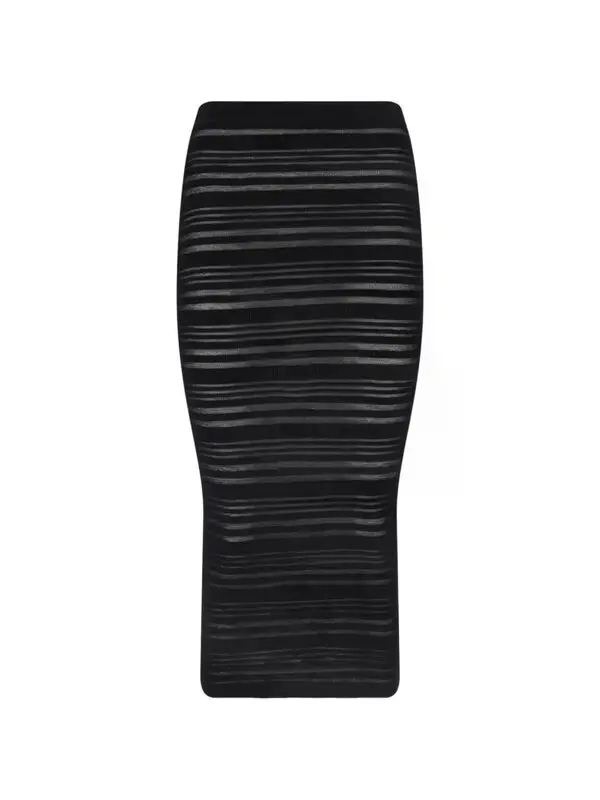 ANDREĀDAMO Ribbed-knit Maxi Skirt
