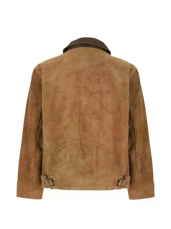 FOUND Western Yoke Zip-up Suede Jacket