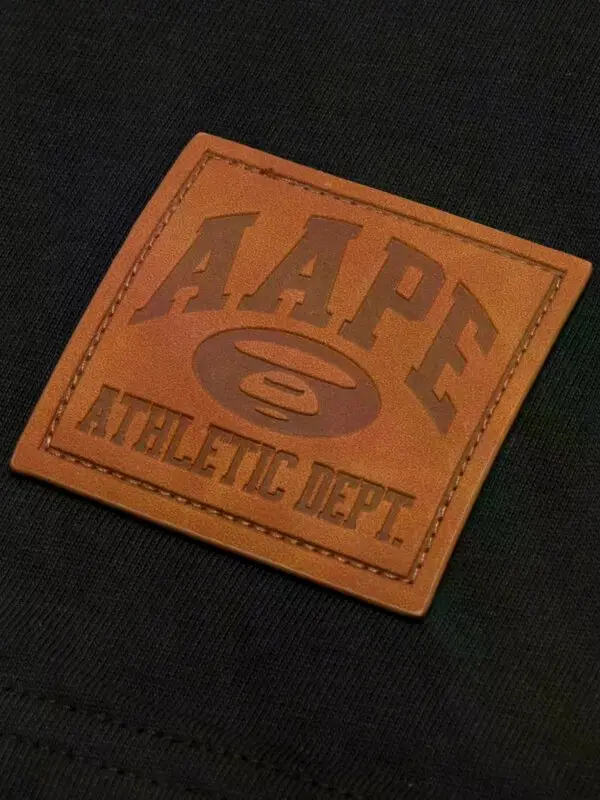 AAPE BY *A BATHING APE Embroidered Layered-hem T-shirt