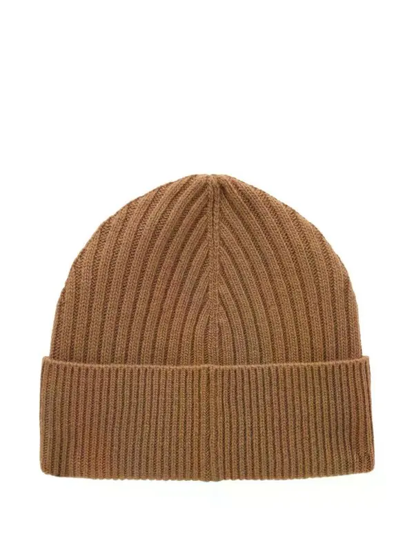 Herno Ribbed Knit Beanie Hat