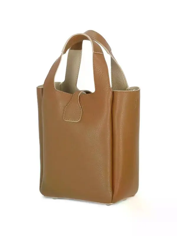 Hogan Mini Shopping Bag With H Pendant - Brown