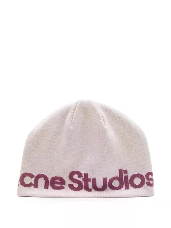 Acne Studios Wool Knit Beanie - Pink