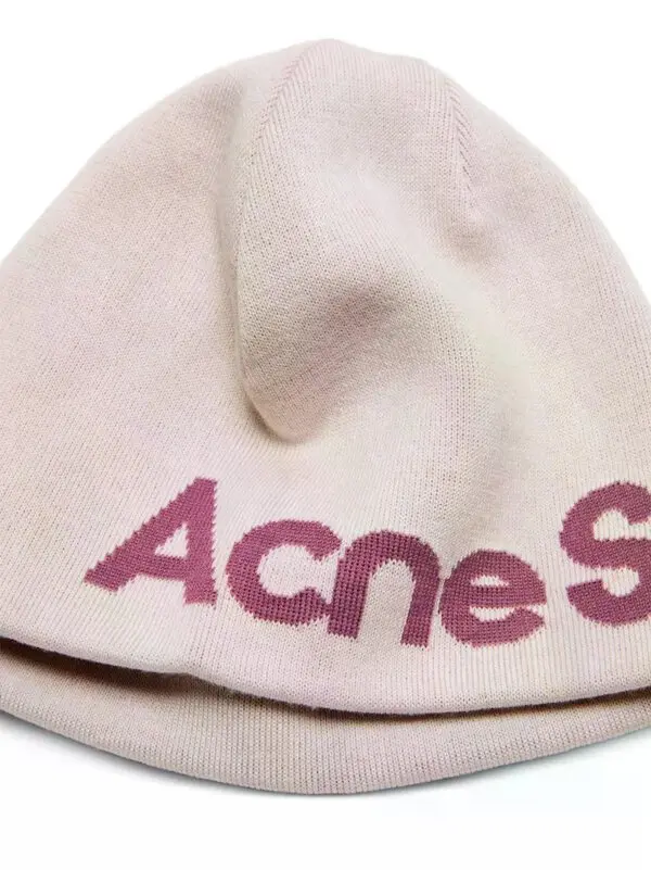 Acne Studios Wool Knit Beanie - Pink