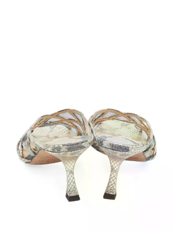 JIMMY CHOO Sai Snakeskin-embossed Sandals