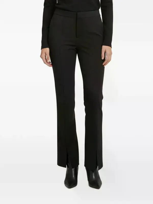 Alice + Olivia Emiko Split-cuff Trousers - Black