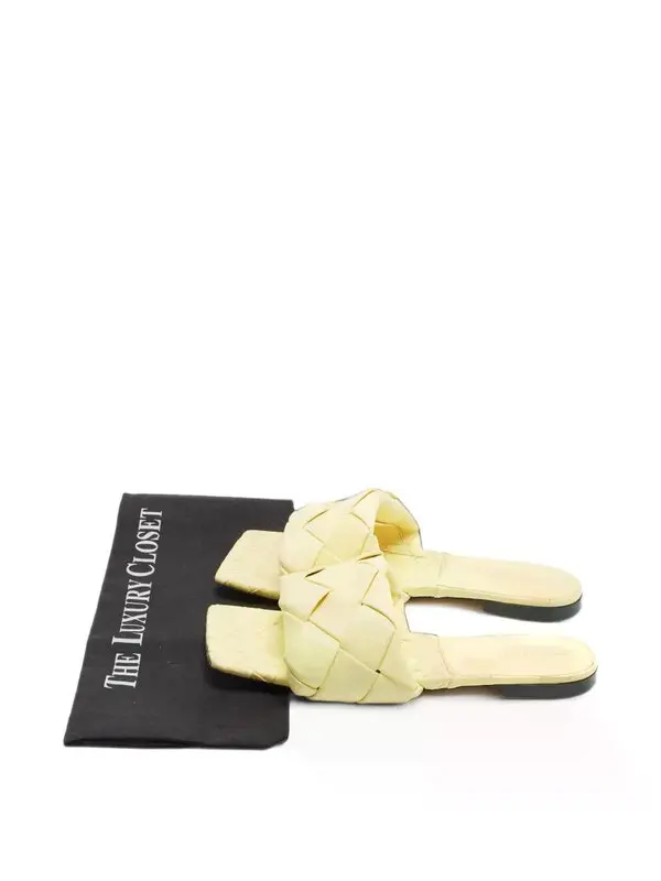 Bottega Veneta Lido Intrecciato Sandals - Yellow