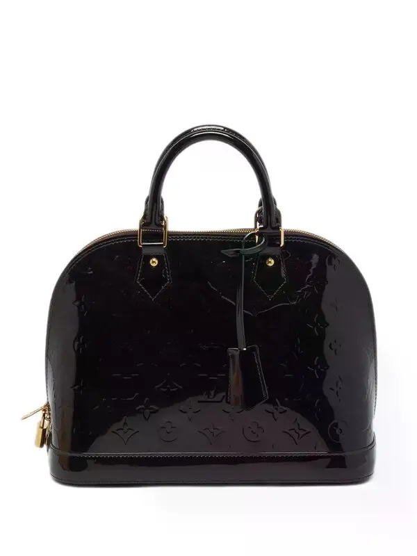 LOUIS VUITTON Alma Pm Monogram Tote Bag - Black