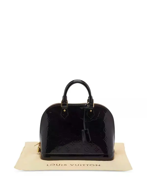 LOUIS VUITTON Alma Pm Monogram Tote Bag - Black