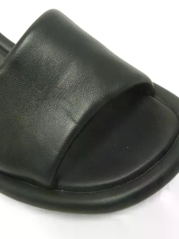 Fendi Open Toe Logo Heel Sandals