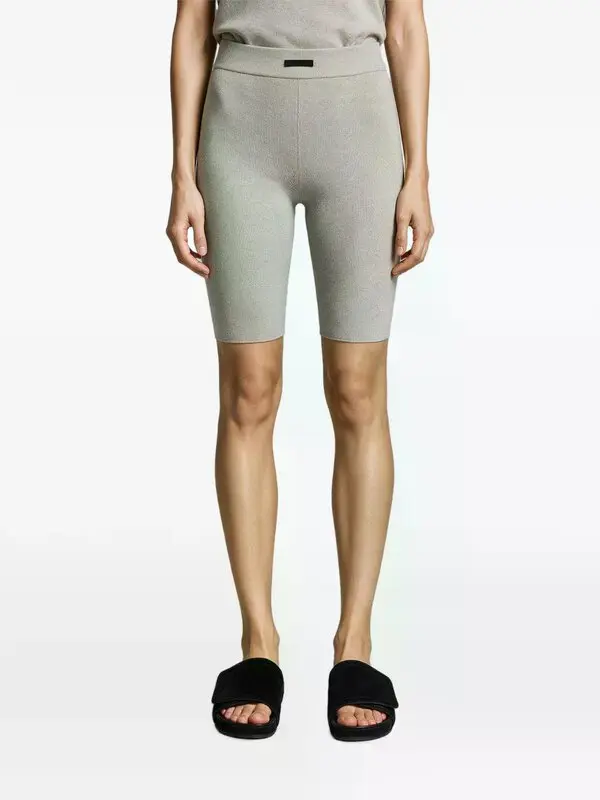 Fear Of God Biker Ribbed Shorts - Neutrals