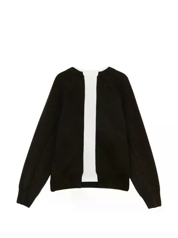 Undercover Crystal-embellished Raglan-sleeve Jumper - Brown